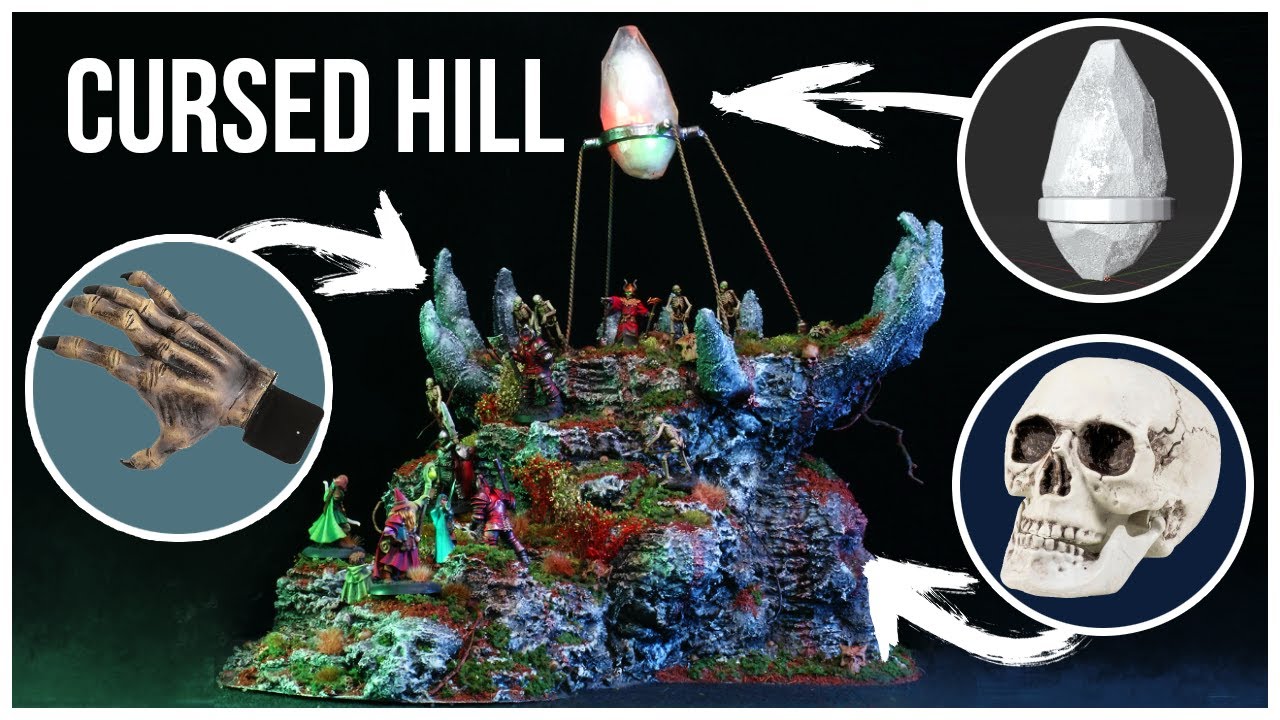 Cursed Hill Undead Wargaming Terrain Hills 💀Free STLs!💎 - YouTube