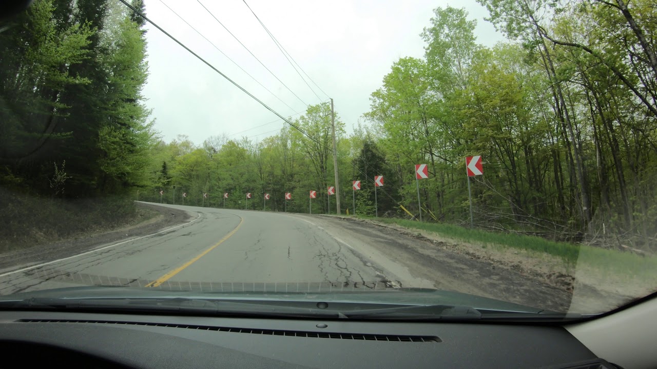 Quebec Route 327, 364, 158 Part 6/12 - 4k - YouTube