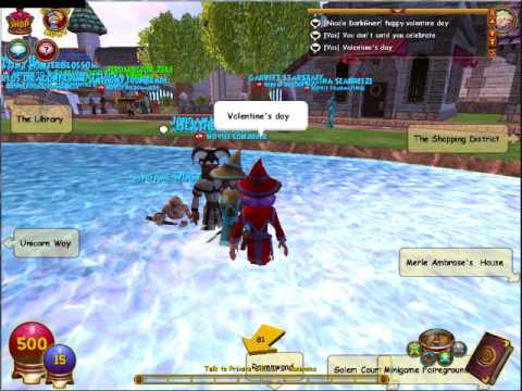 Randomness on Wizard 101- Happy Valentines Day Youtube! - YouTube