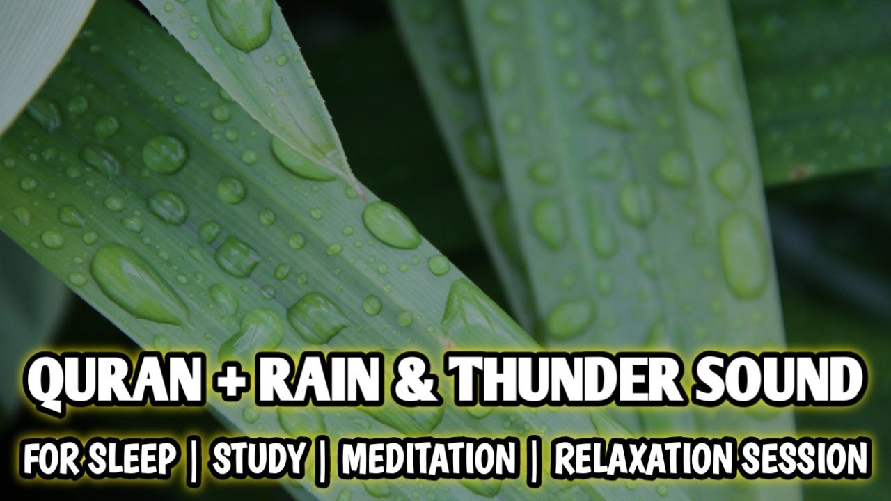Rain And Peace Quran Recitation For Sleeping Relaxation Meditation ...