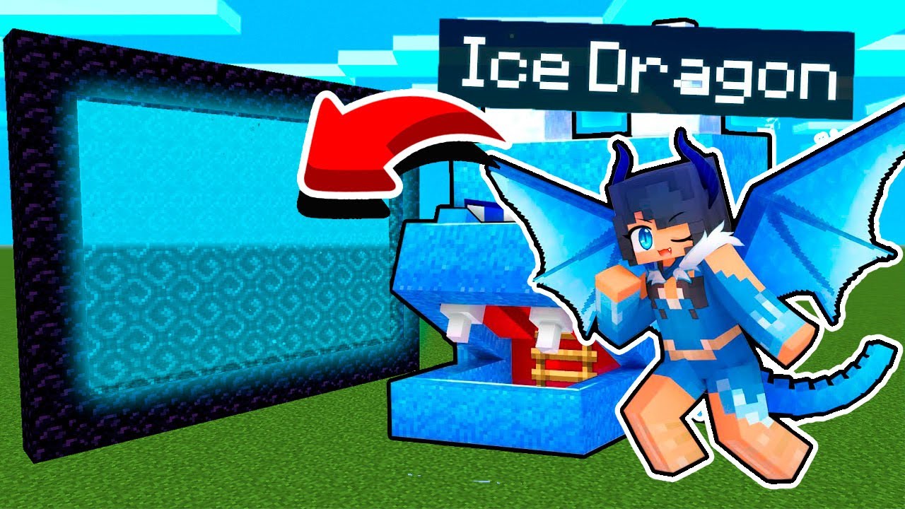 How To Make A Portal To The Aphmau ICE DRAGON Dimension in Minecraft ...