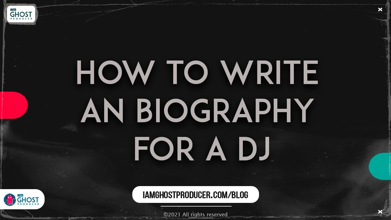 How to write a biography for a DJ - YouTube