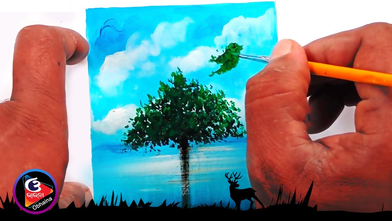 Easy Painting for Beginners II Demo 51 #obhaina - YouTube