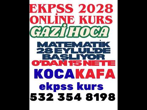 EKPSS TERCİHLRİ NE ZAMAN BAŞLAYACAK? Ekpss 2029 ONLİNE KURSUMUZ 28 EYLÜL'de başlıyor. Kocakafa Uzakt