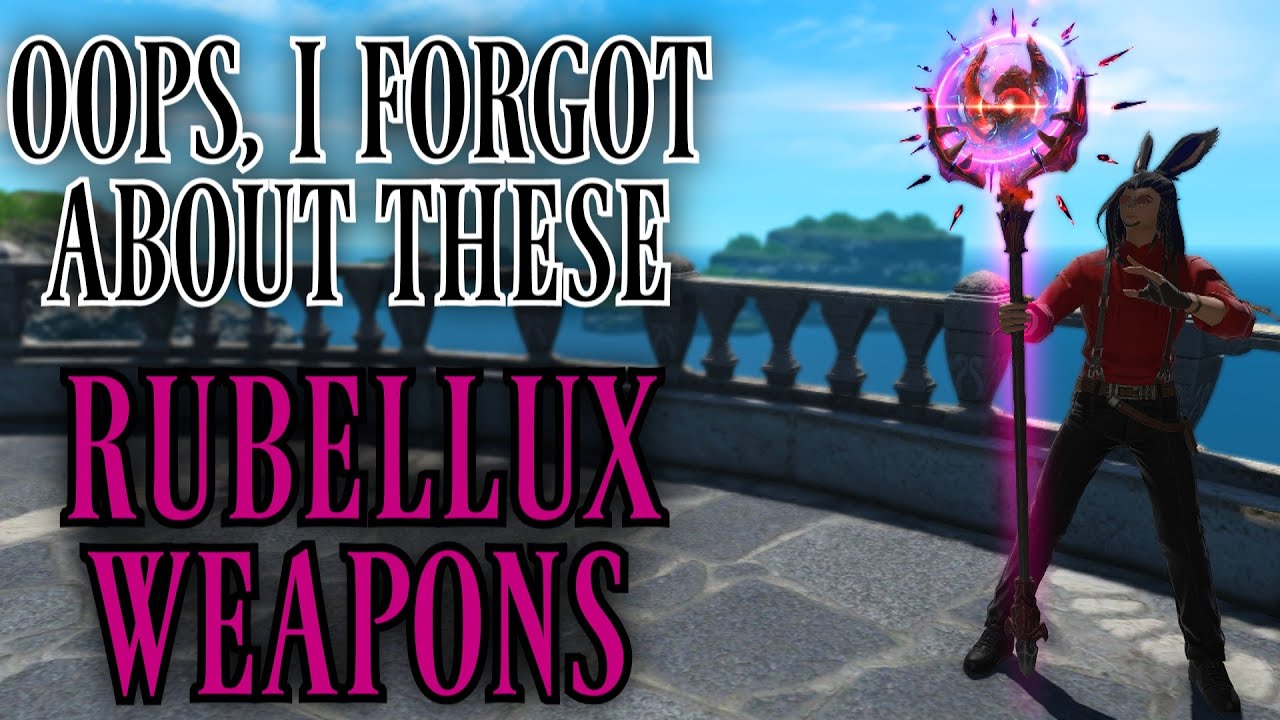 Rubellux Ruby Crafted Weapons (FFXIV Patch 6.3) - YouTube