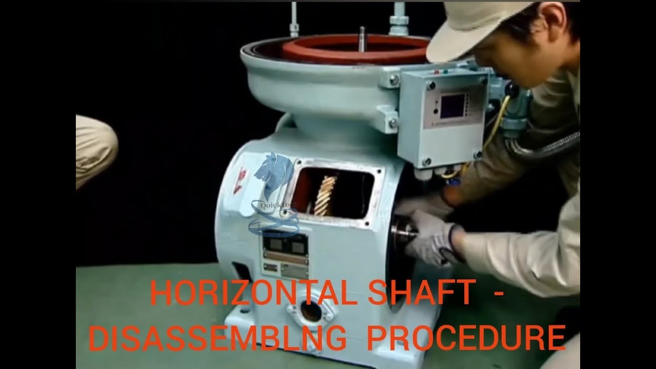 HORIZONTAL SHAFT - DISASSEMBLNG PROCEDURE : SELFJECTOR PURIFIER ...