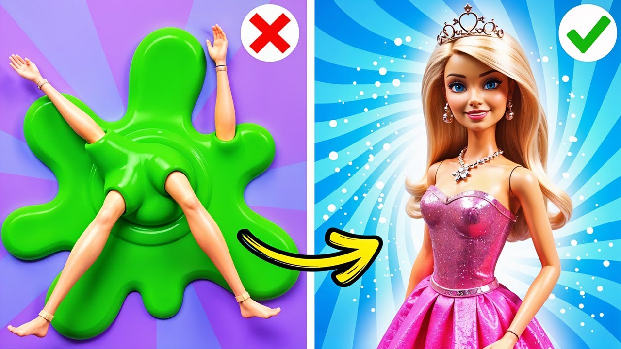 💥WOW!💥 Unveiling Incredible Hacks for the Ultimate Barbie Doll Makeover ...