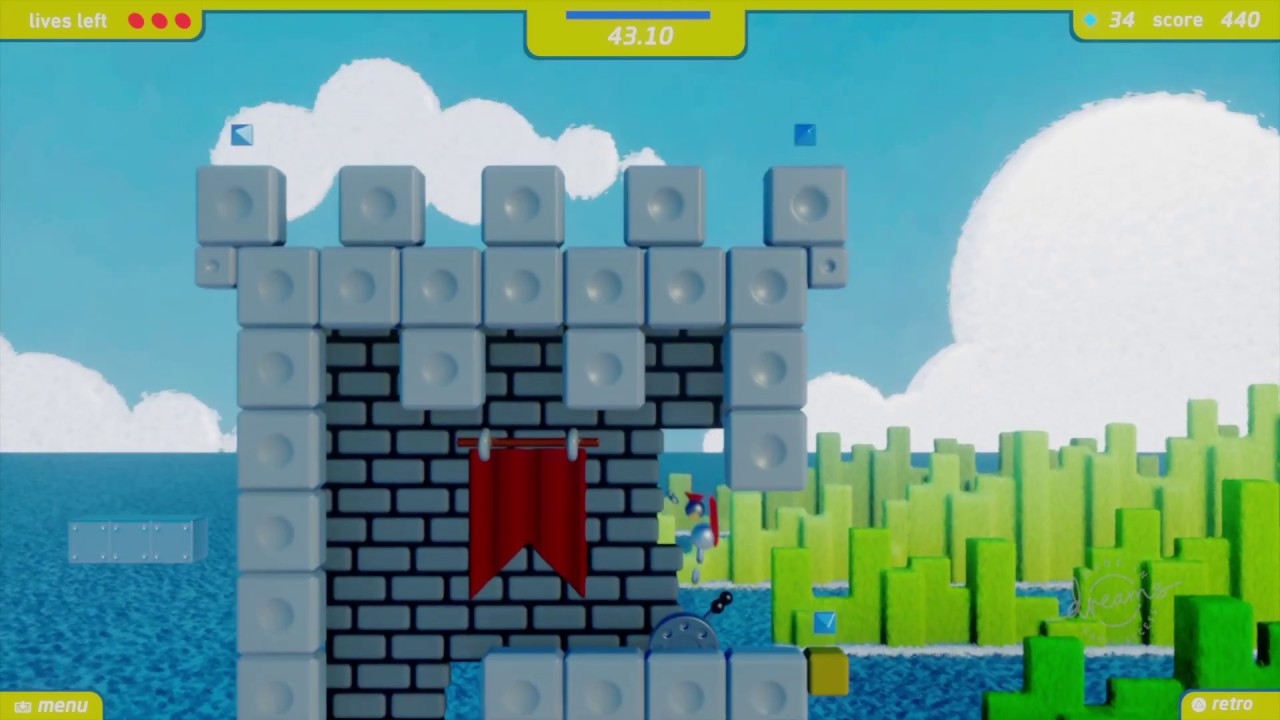 Swordless Knight (2d platformer) - Dreams PS4 - YouTube