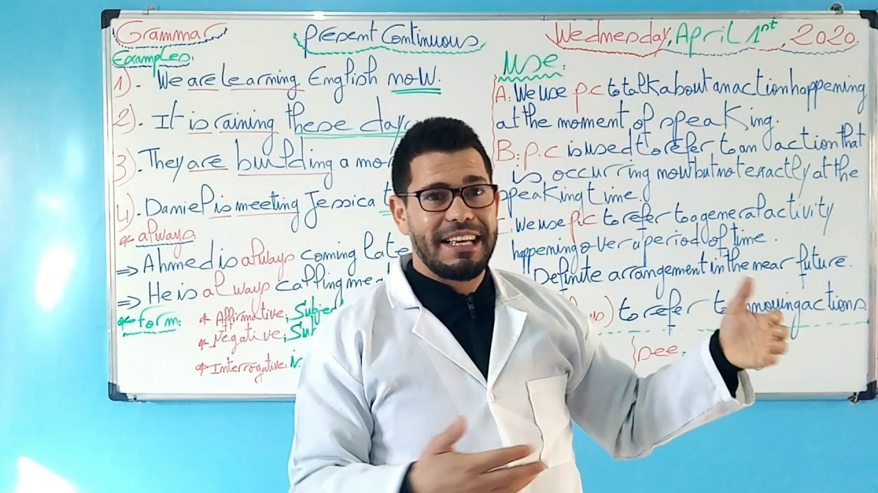 Level: Common Core - Lesson: Present Continuous - YouTube