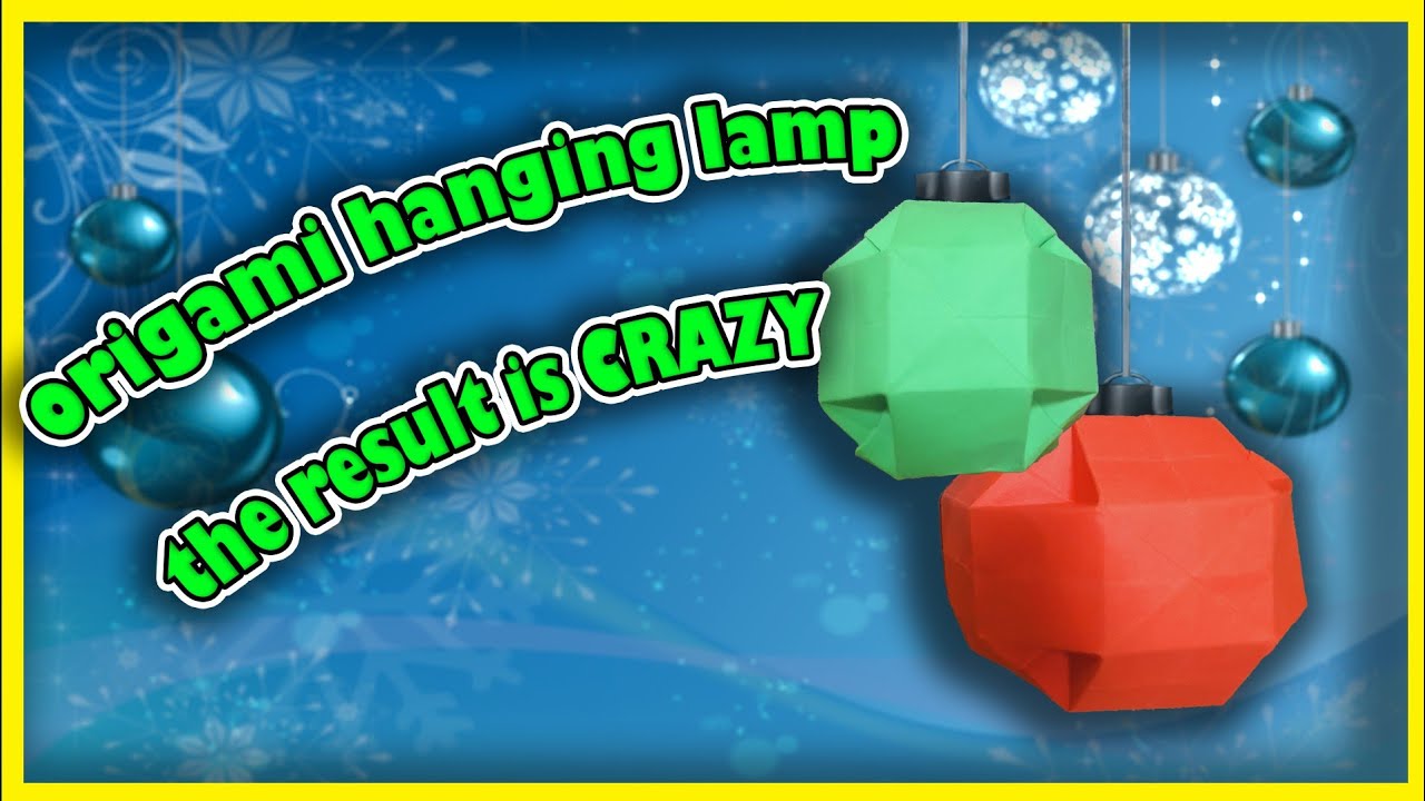 DIY Origami Lamp Ball | Beautiful Paper Light Decoration Tutorial - YouTube