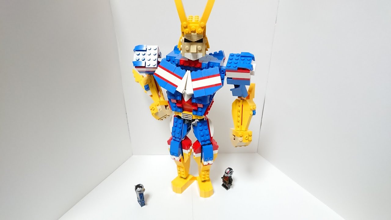 lego ALL Might from My Hero Academia!/レゴで僕のヒーローアカデミアのオールマイト！ - YouTube