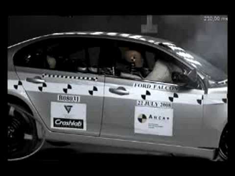 ANCAP Ford FG Falcon crash tests - YouTube