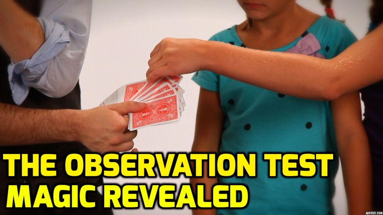 The Observation Test - Card TrickTutorial - YouTube