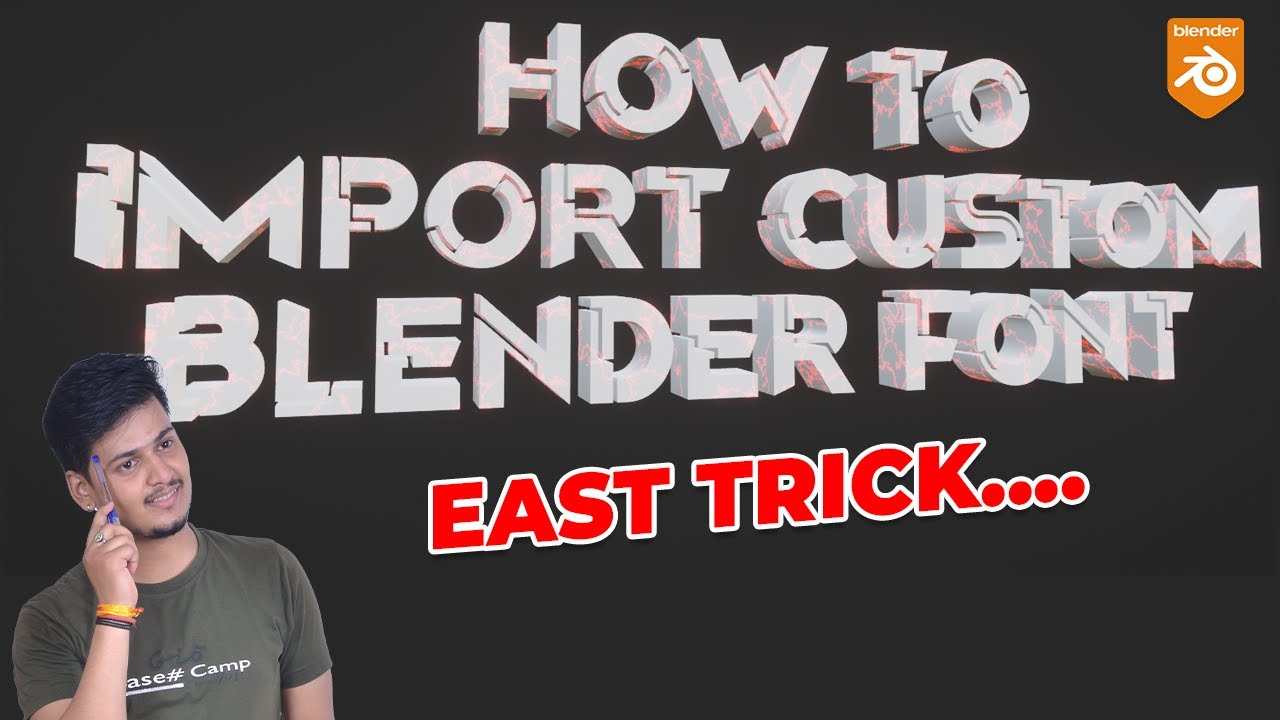 How to Import Custom Font In blender || Deepak Graphics - YouTube