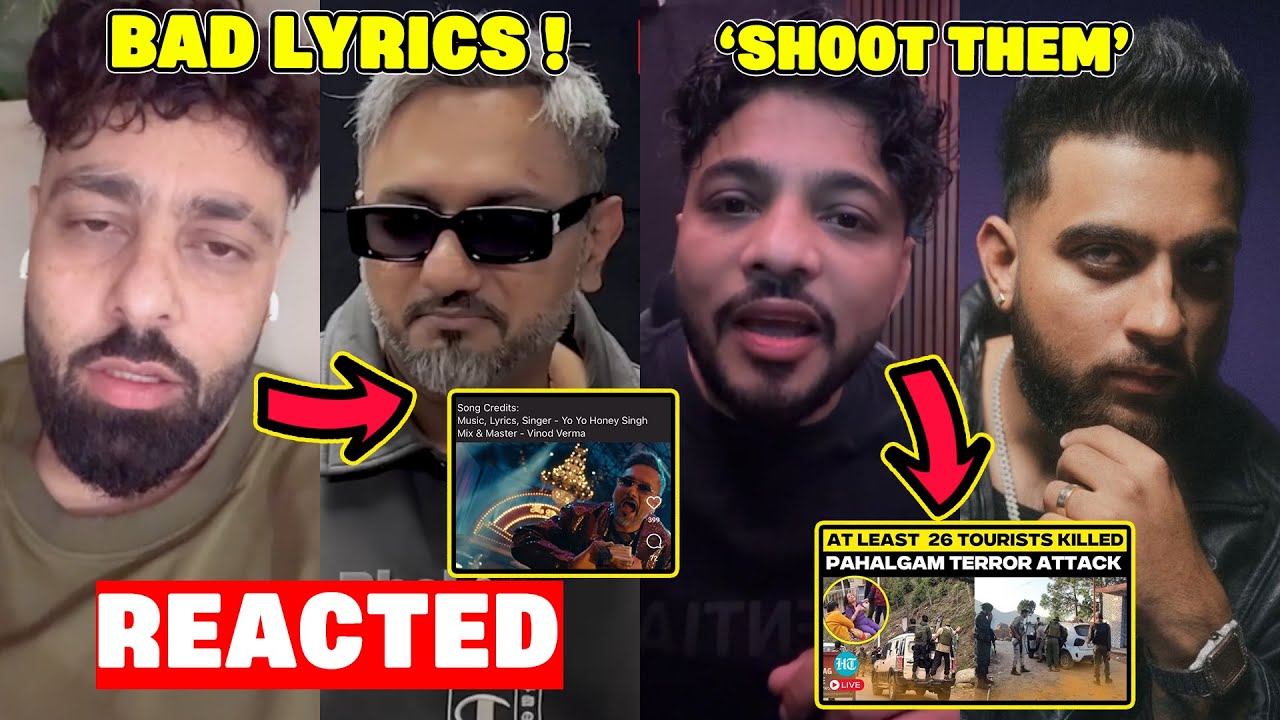 BADSHAH REACTION ON HONEY SINGH BAD LYRICISM🤬😡! RAFTAAR, KARAN AUJLA ...