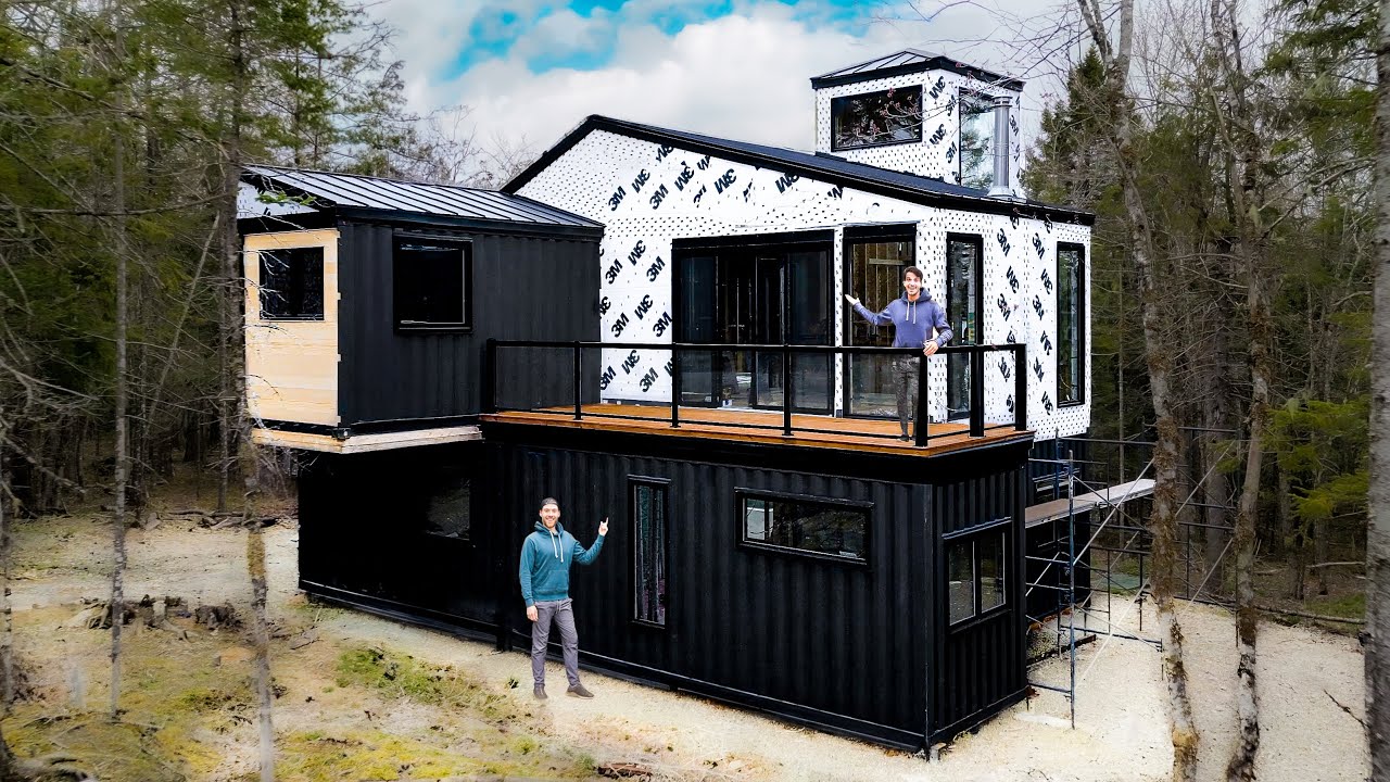 The Container Home is FINALLY happening (unreal roof-top deck build ...