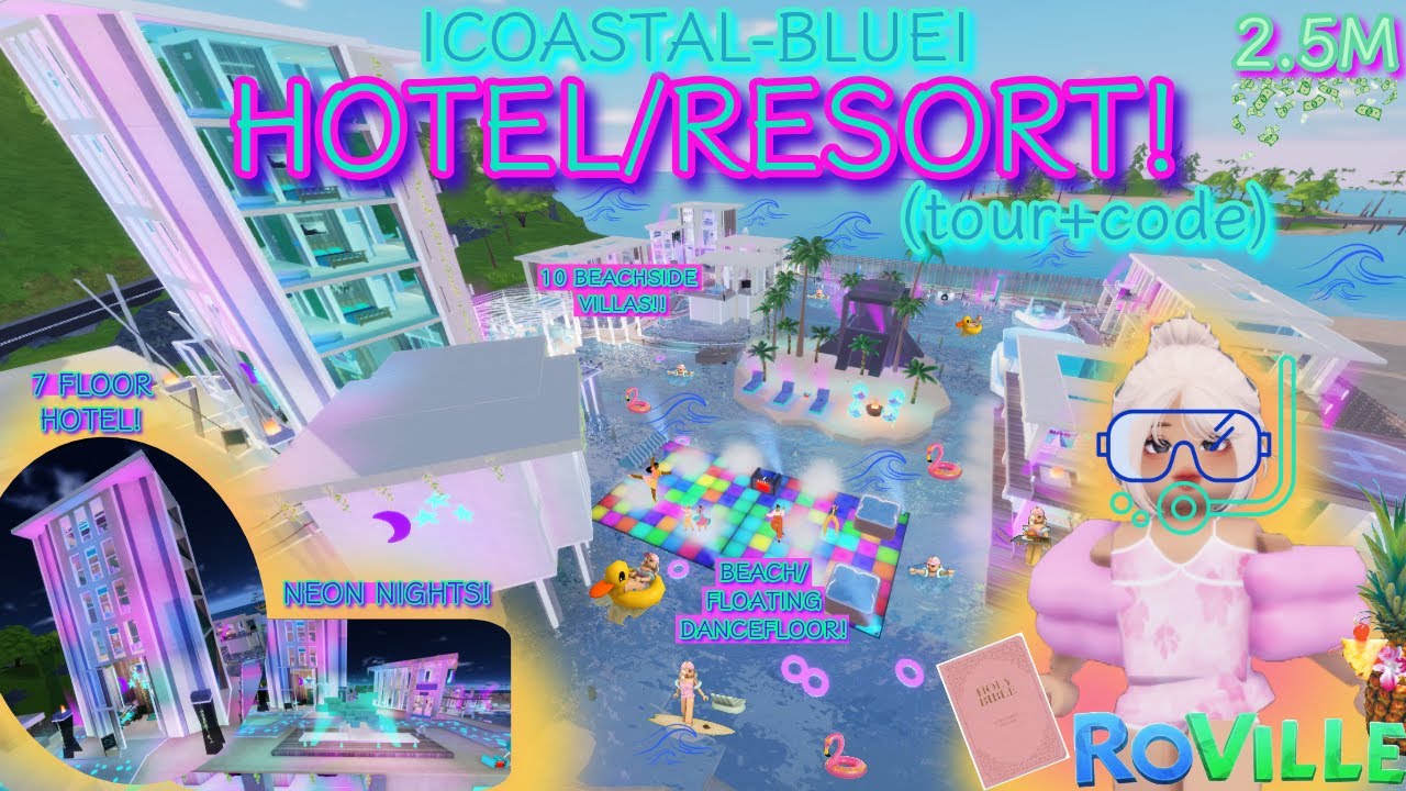 ROVILLE♥ Tour of My $2.5M 🏝️🌊Coastal-Blue (LUXURY RESORT/HOTEL!)💦⛱️ ...