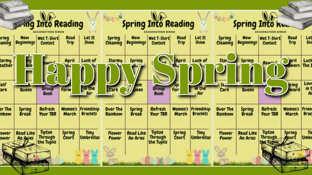 Spring into Reading | Seasonathon Bingo Board - YouTube