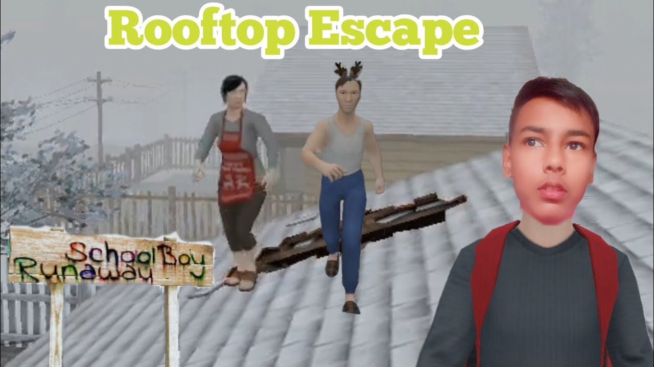 School Boy Runaway Finally Rooftop Escape Ending - YouTube