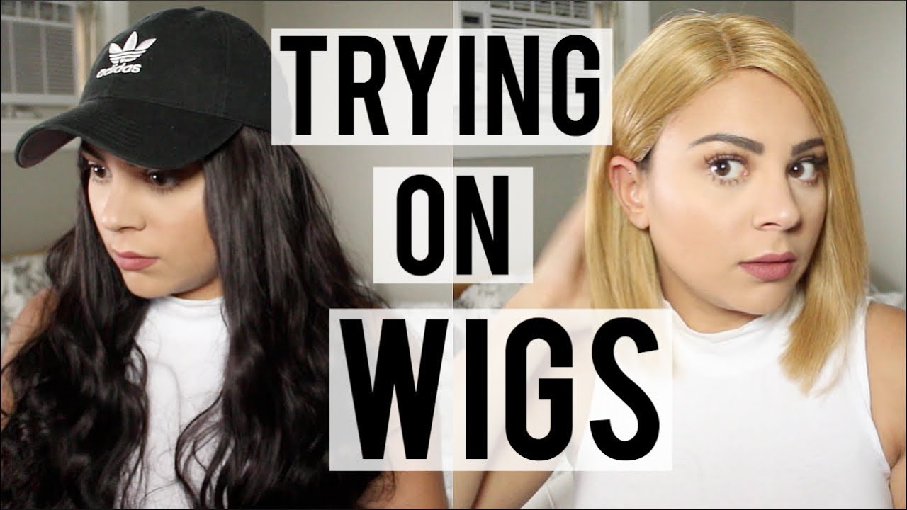 TRY ON WIGS WITH ME | HOW TO WEAR WIGS & MAKE THEM LOOK REAL - YouTube