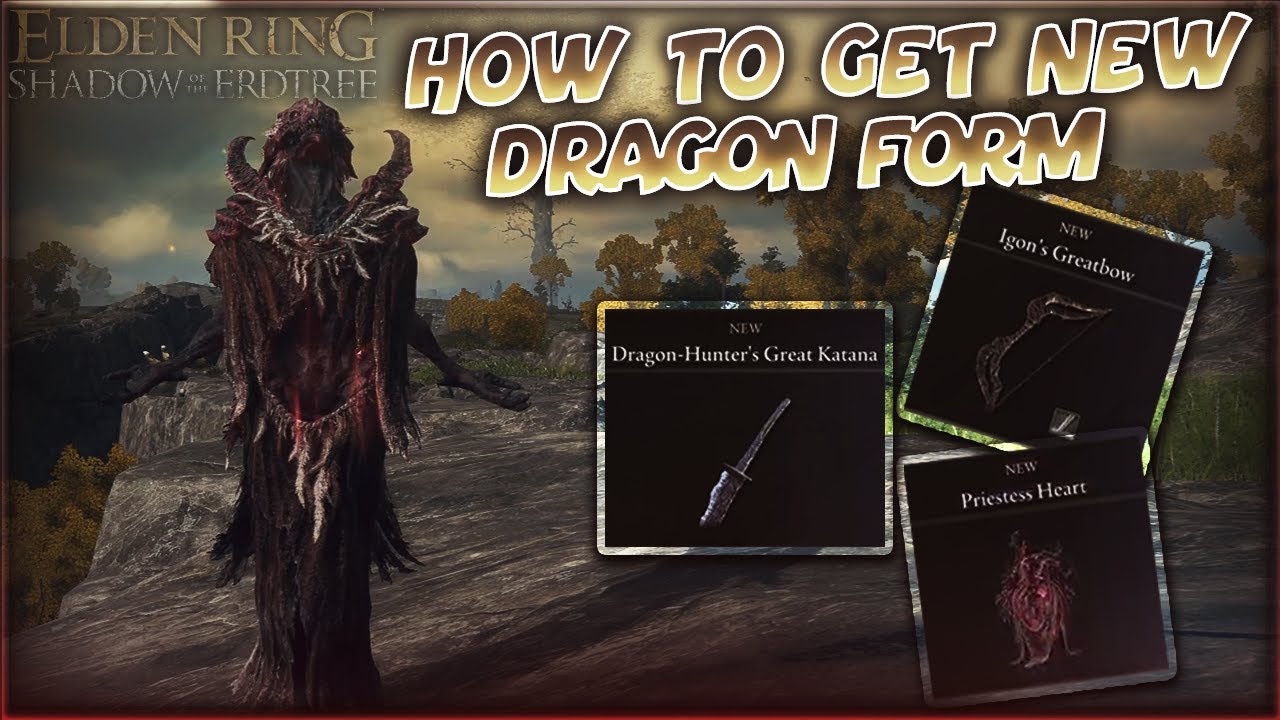 *NEW* Shadow of the Erdtree Dragon Form - Igon's Questline - YouTube