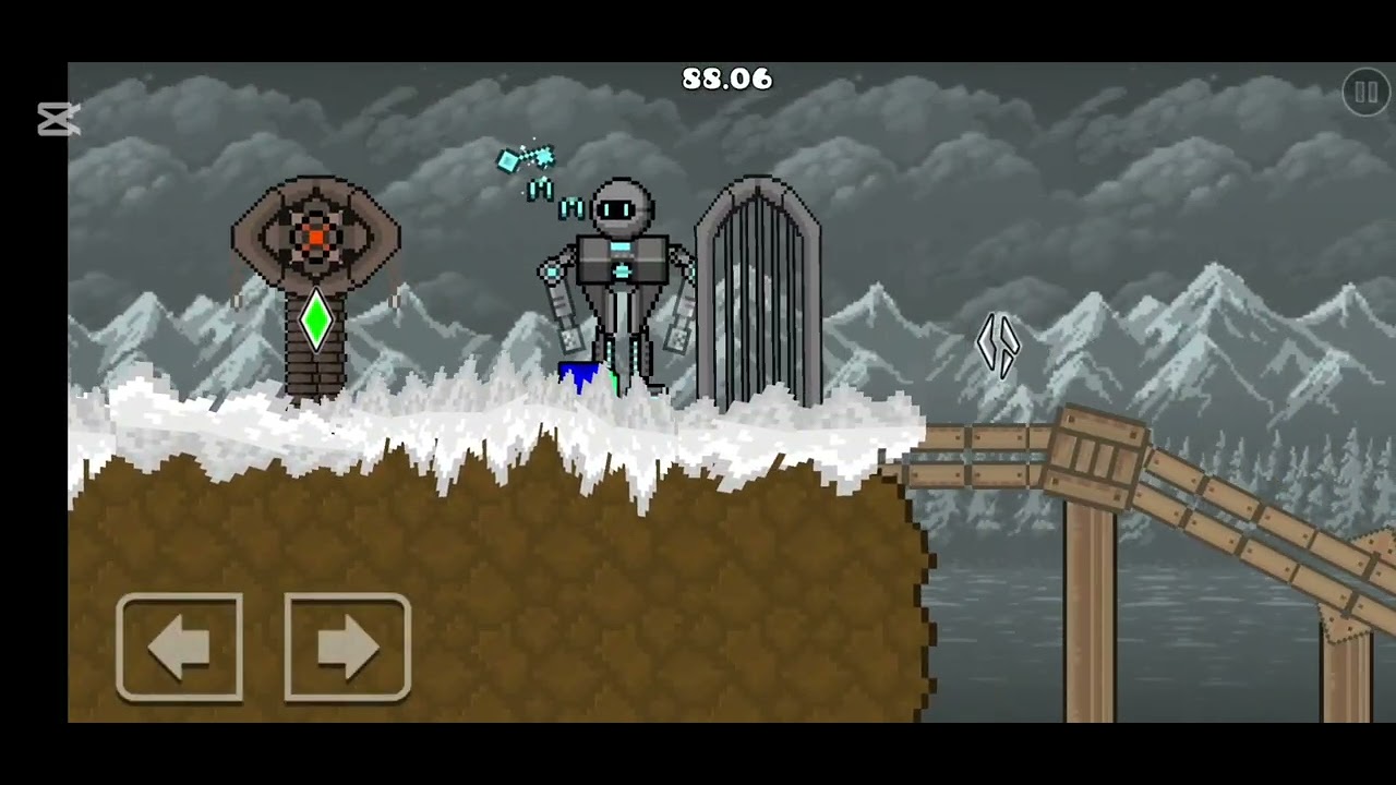 Playing a Geometry Dash christmas level! :) - YouTube