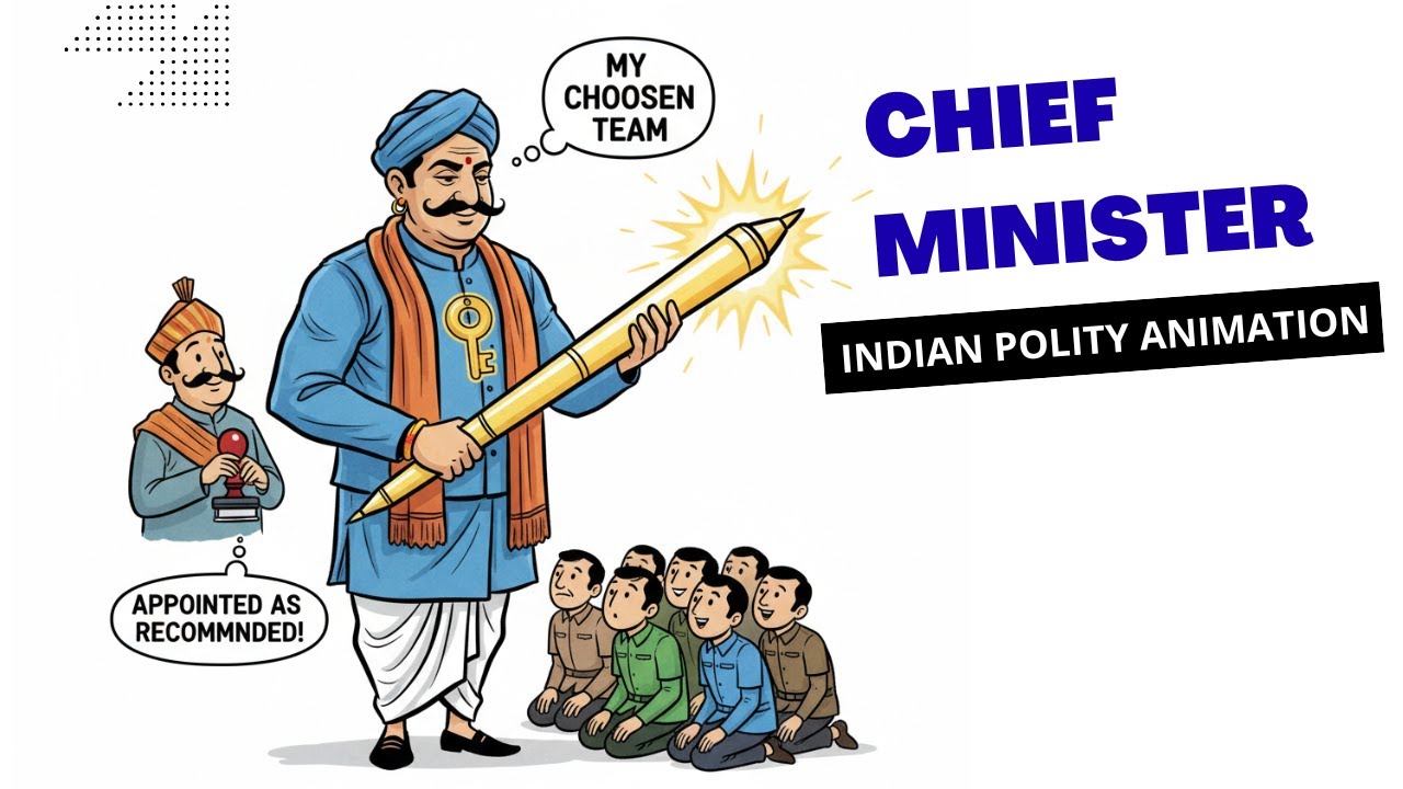 Chief Minister | LAXMIKANT Indian Polity | Explained with Animation ...