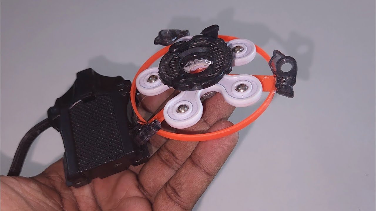 White Colour Spinner Modified Beyblade - YouTube