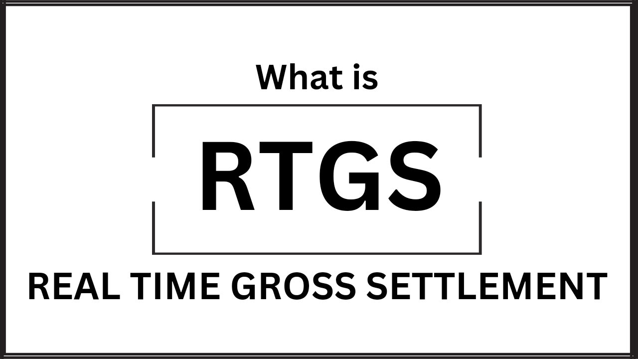 rtgs | real time gross settlement - YouTube