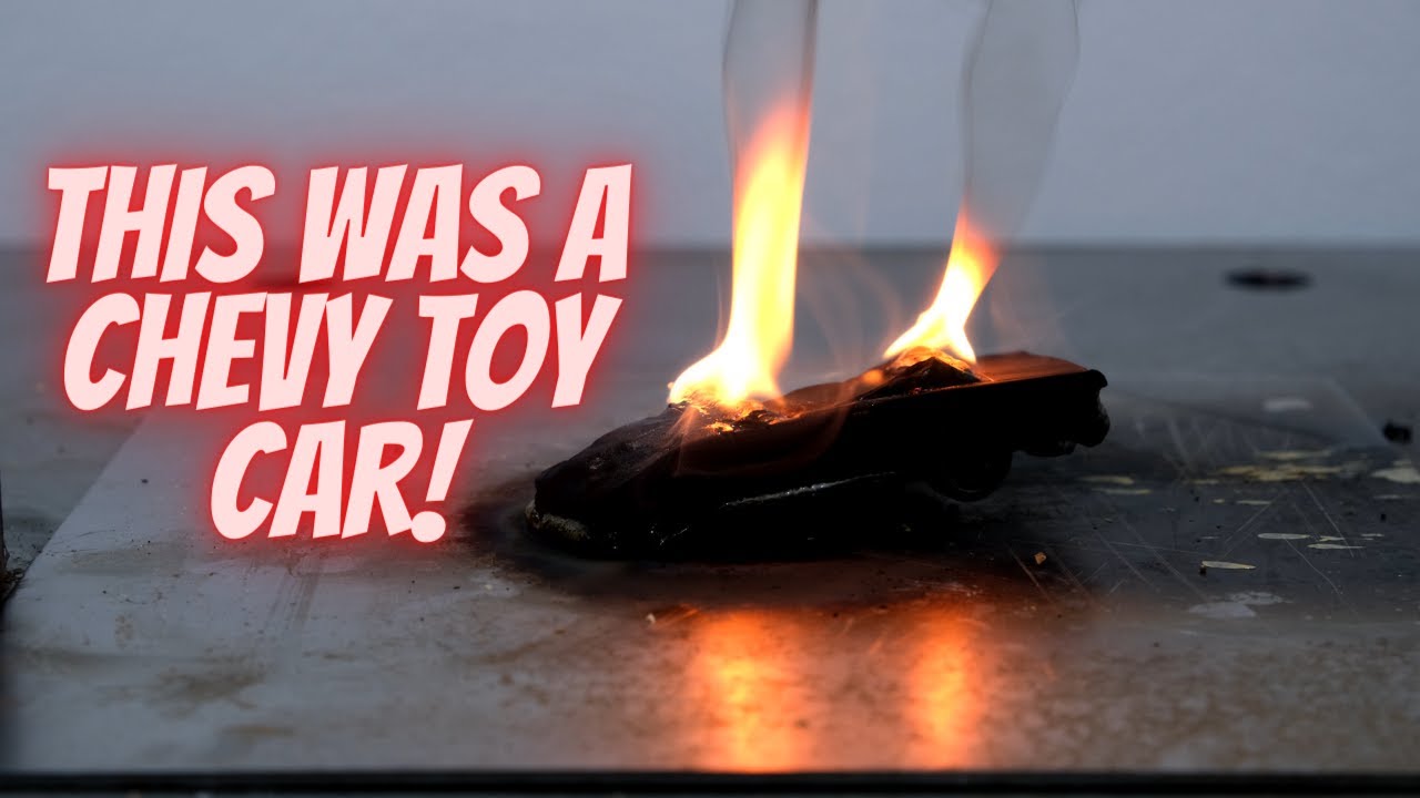 MELTING & BURNING Things by FLAME THROWER! Chevy Toy Car gets destroyed ...