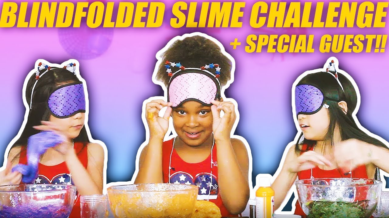BLINDFOLDED SLIME CHALLENGE | Tran Twins - YouTube