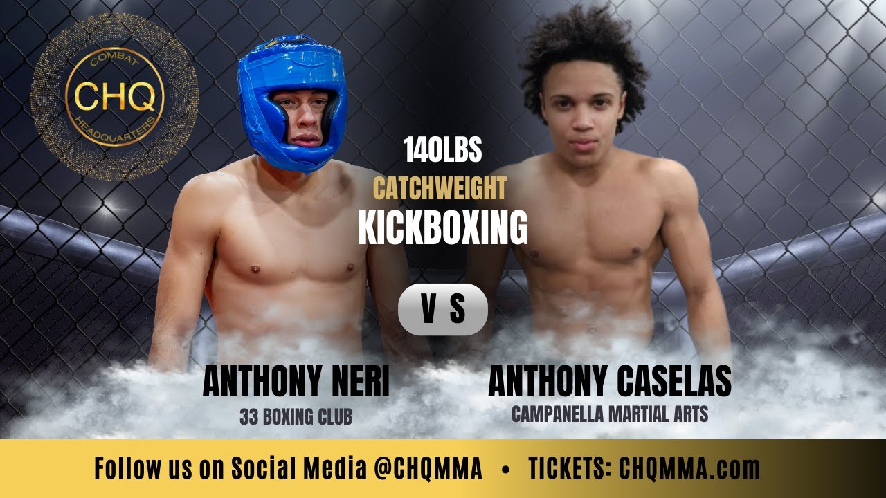 Anthony Neri vs. Anthony Caselas (Kickboxing Match) | Battle at the Den ...