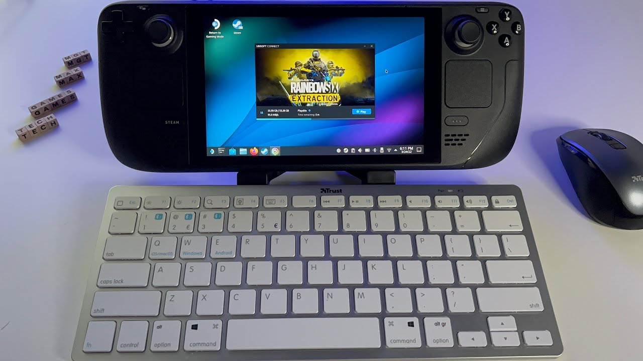 Steam Deck (512 GB) in desktop mode - how does it look? - YouTube