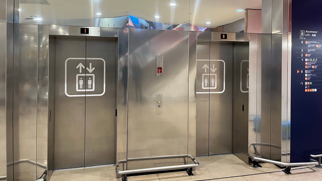 Ascenseurs KONE - Terminal 4 de l’Aéroport d’Orly - France - YouTube