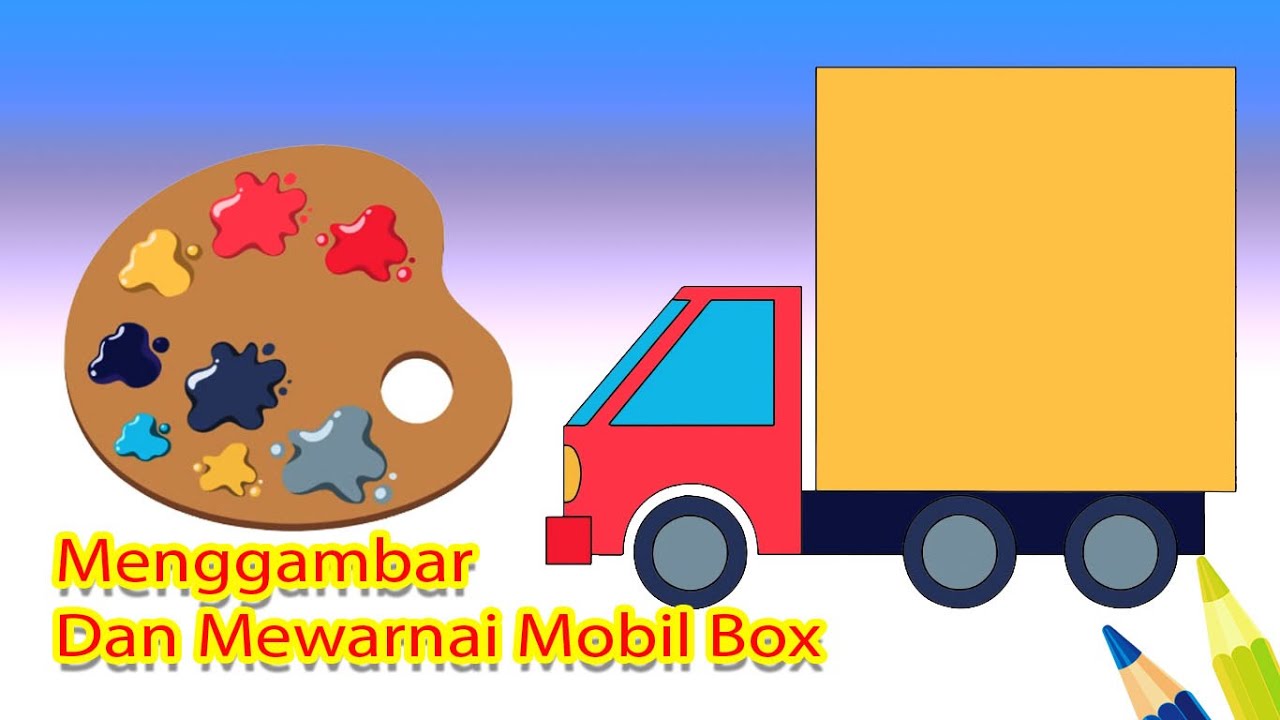 Kreativitas Anak-anak: Menggambar dan Mewarnai Mobil Box - YouTube