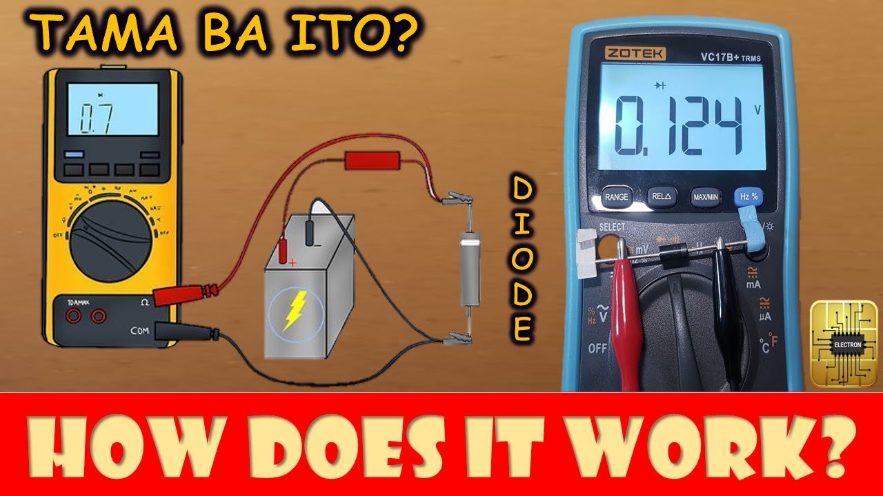 Paano mag test ng diode at paano ito gumagana? - YouTube