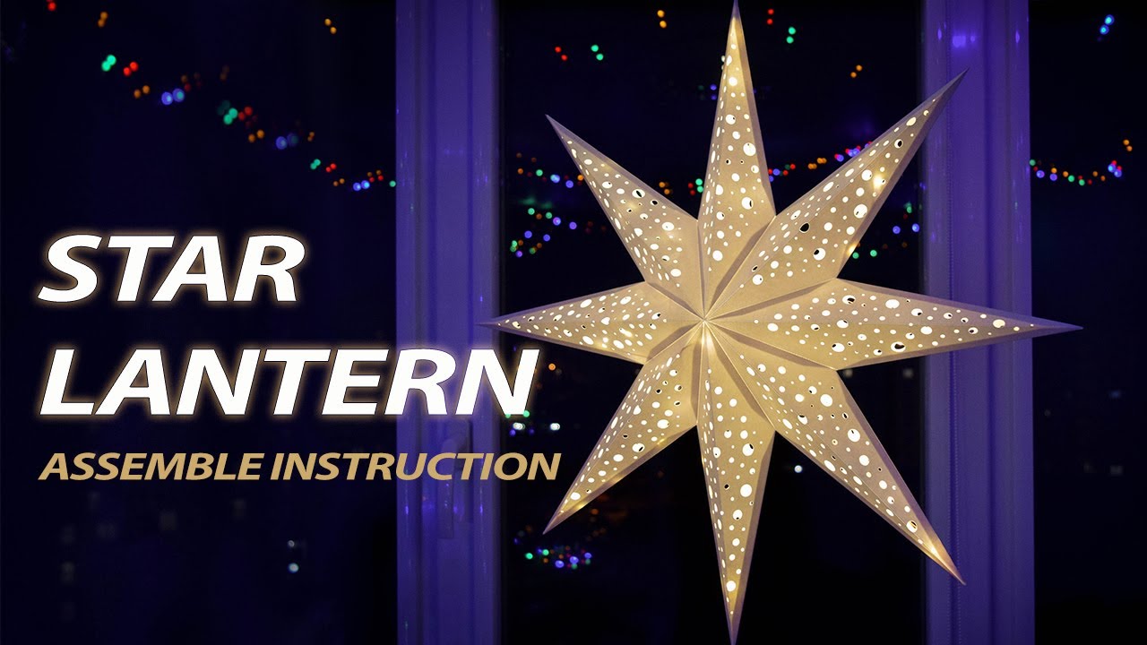 Make A Paper Star Lantern Printable Template And Instructions
