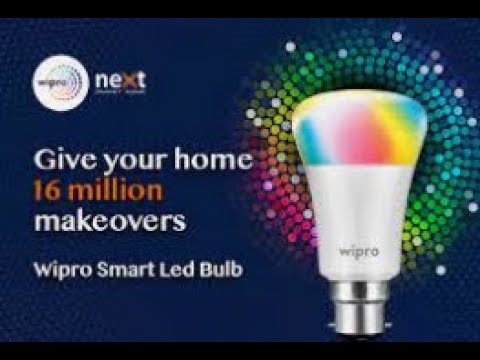 wipro smart bulb part 2 .how to connect wipro smart bulb - YouTube