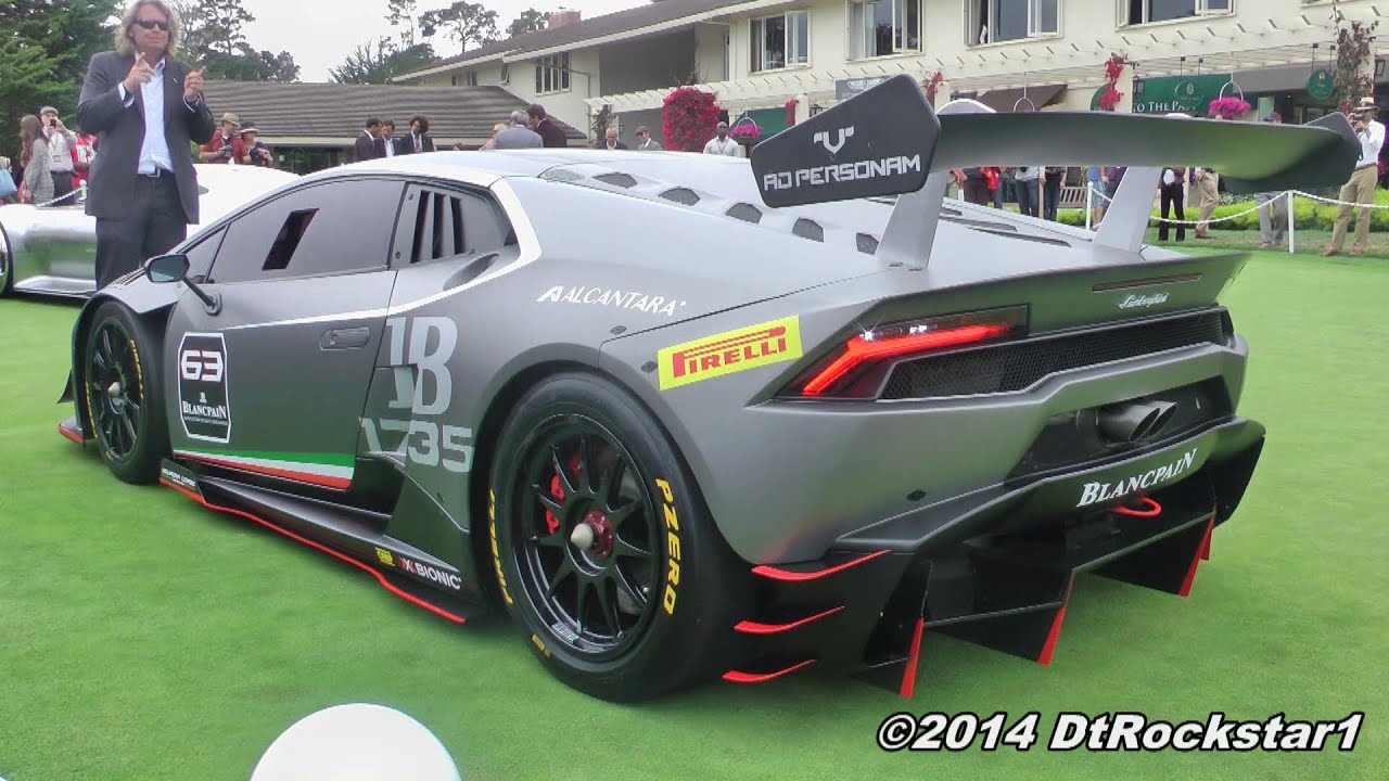 Lamborghini Huracan Super Trofeo Startup and Driving - YouTube