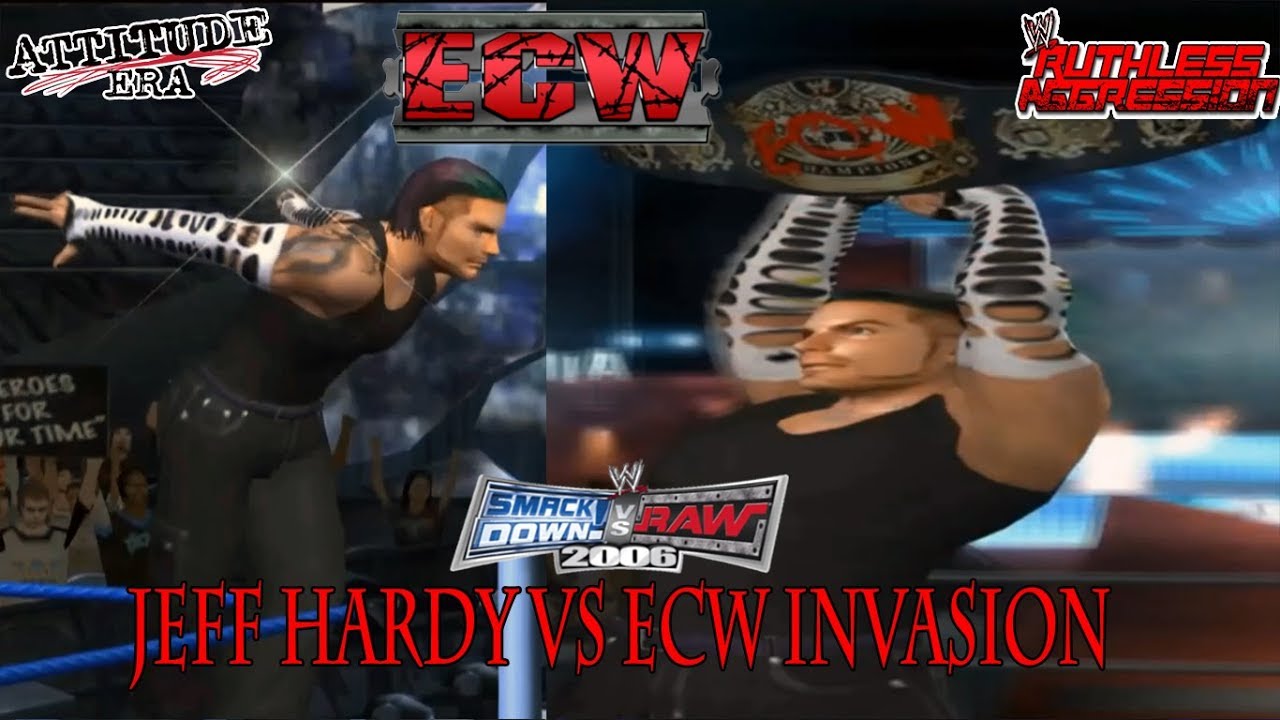 Jeff Hardy Season Mode - vs ECW Invasion - WWE SVR 2006 MFS MOD (Part 3 ...