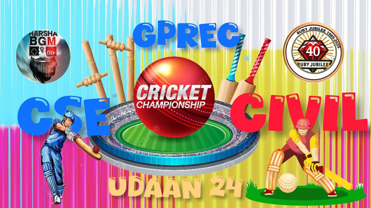 CSE Vs CIVIL gprec Cricket match #gprec #kurnool #engineering #udan24 # ...