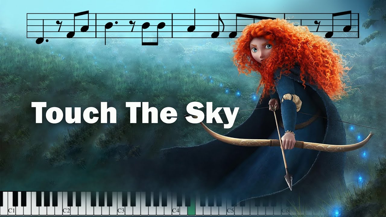 TOUCH THE SKY • from Brave • karaoke, guide instrumental, lyrics, sheet ...