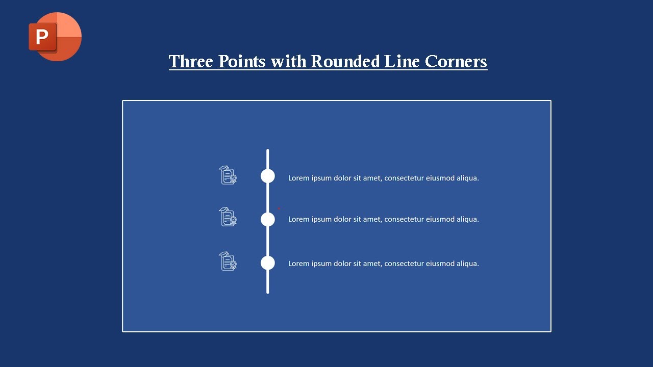 How to Design Three Points with Rounded Line Corners in PowerPoint ...