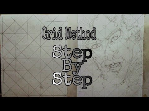 Grid Method ||Step- by - Step || Allu Arjun (pushpaa ) face outline use ...