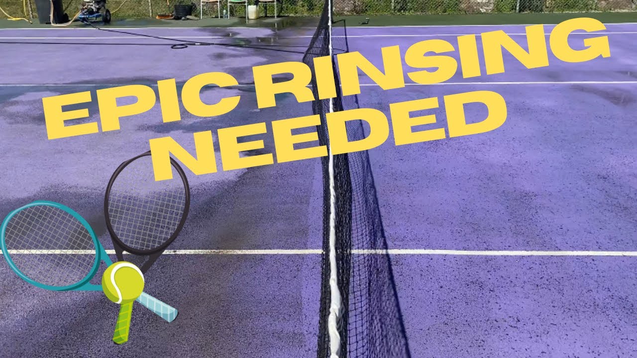 WICKED Tennis Court, 100% pressure Washing Satisfaction. - YouTube