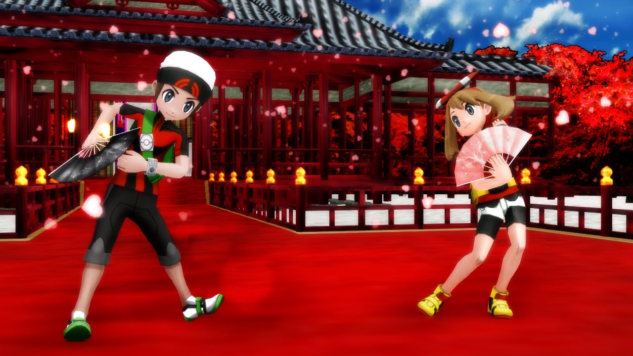 [MMD] 番凩 Tsugai Kogarashi [ORAS Brendan & May] - YouTube