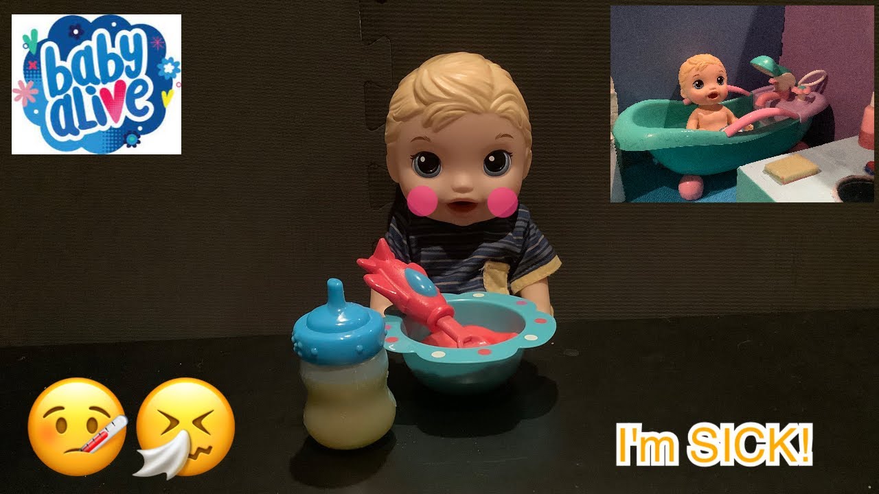 Baby Alive Snackin' Luke Blonde Lil' Benny's SICK NIGHT ROUTINE 1 ...