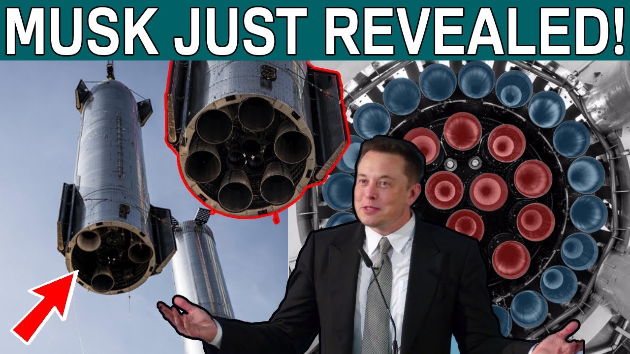 Elon Musk Just revealed NEW Starship's 9 Raptor engines! - YouTube