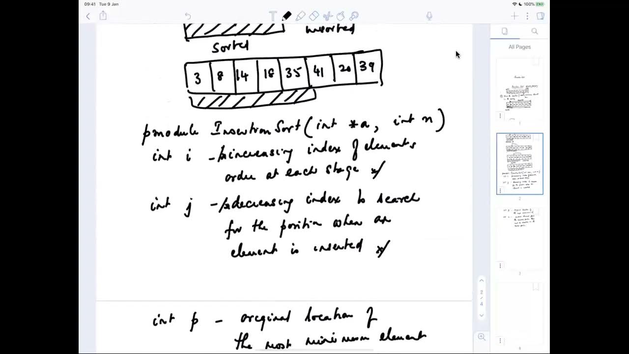 CS2700 Programming and Data Structures | Lec 19 | Insertion sort - YouTube