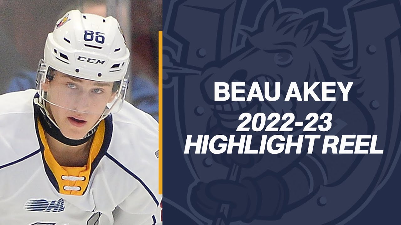 Beau Akey (Barrie Colts) - 2022-23 OHL Highlights - YouTube